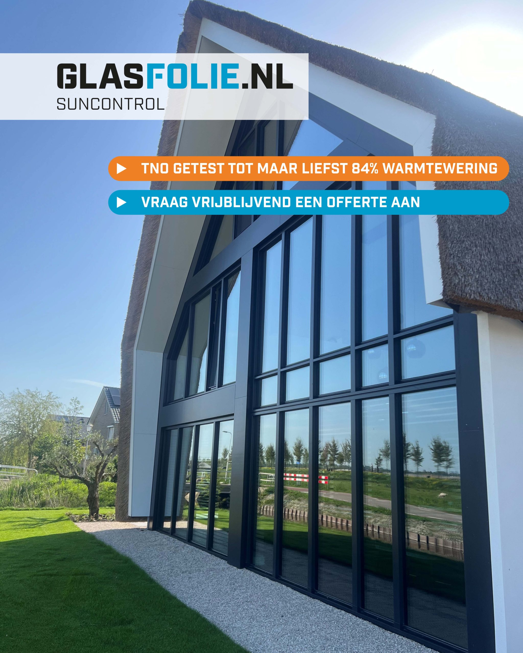TE WARM IN HUIS OF OP UW WERKPLEK? - Glasfolie Suncontrol