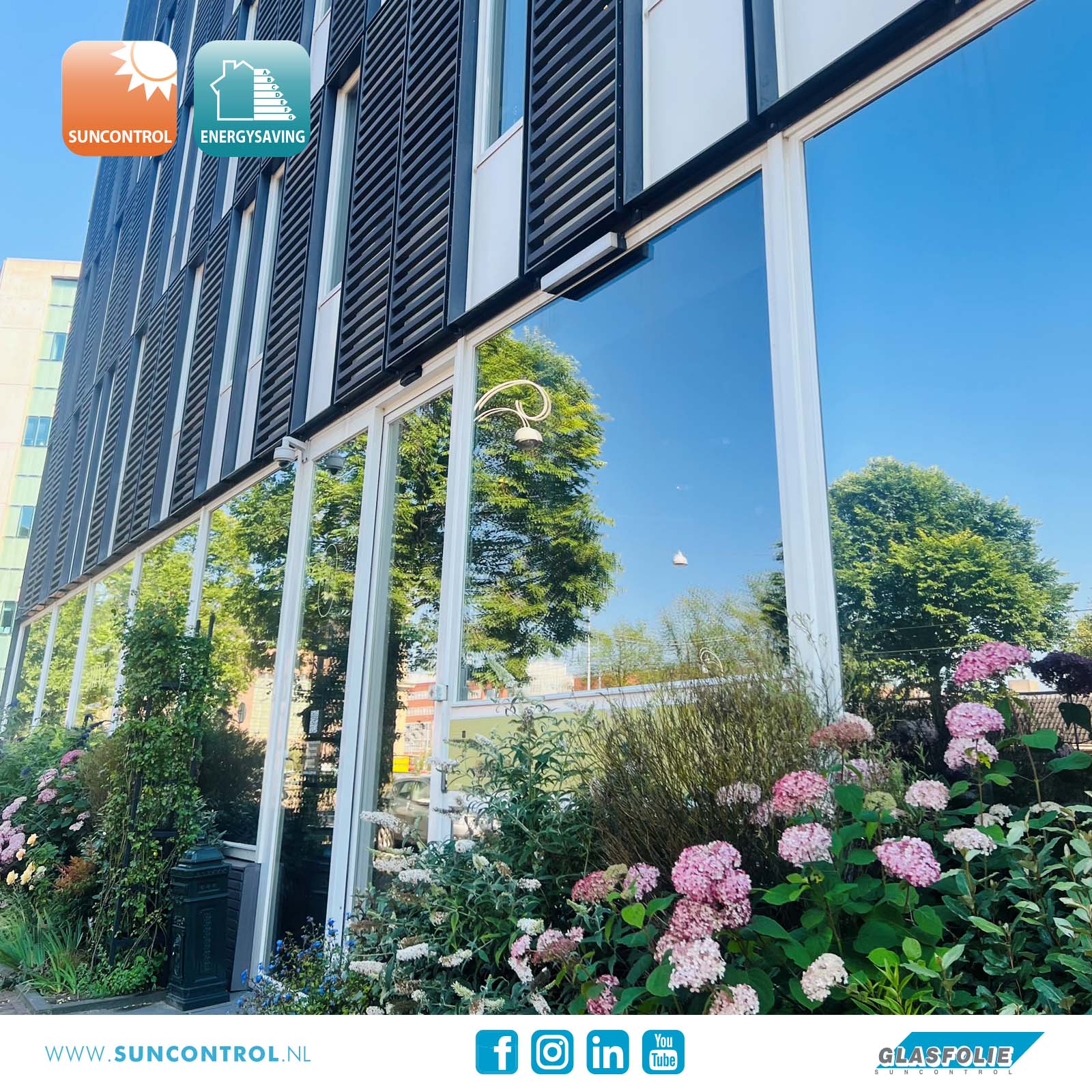 WARMTEWERENDE RAAMFOLIE - Glasfolie Suncontrol